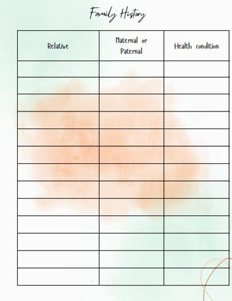 Chronic Illness Journals | Printable Health Organizers - Green and ...