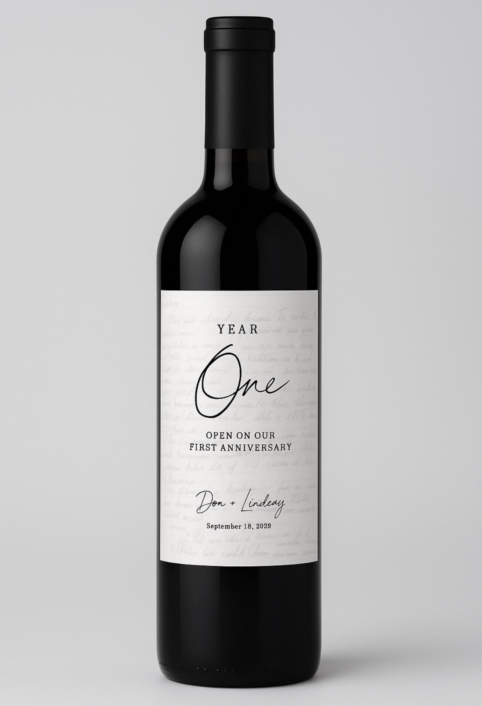Wine Bottle Guestbook | Custom Wine Label for Wedding | Printable Guest ...