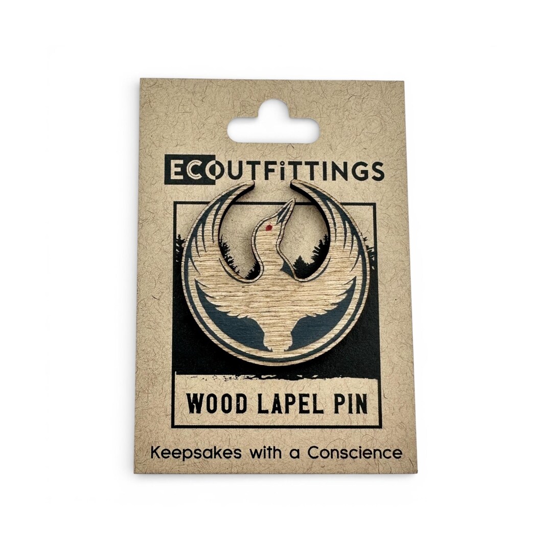 Minnesota Rebel Loon Alliance Wood Lapel Pin - Etsy