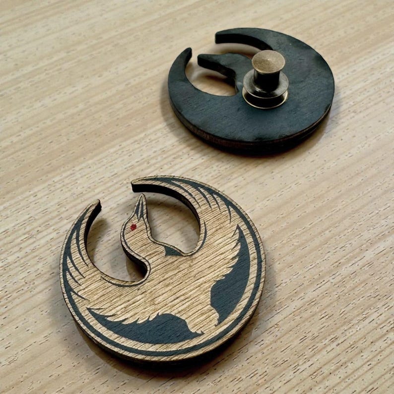 Minnesota Rebel Loon Alliance Wood Lapel Pin - Etsy