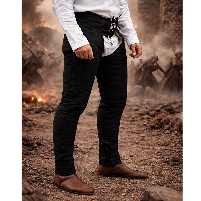 Medieval Padded Leggings for SCA Armor | Quilted Cotton Chausses LARP ...