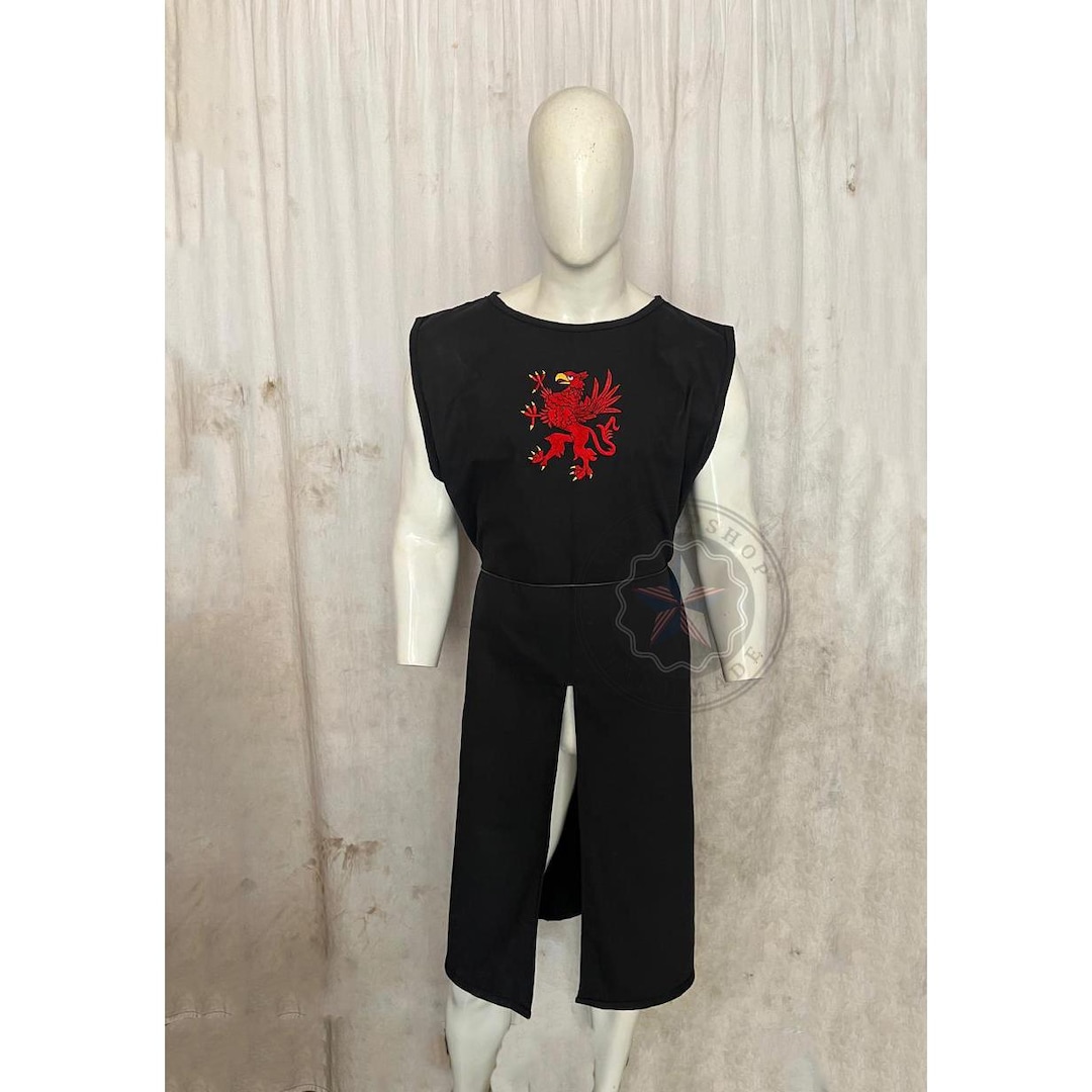 Medieval Embroidered Cotton Tunic With Griffin Crest – LARP ...