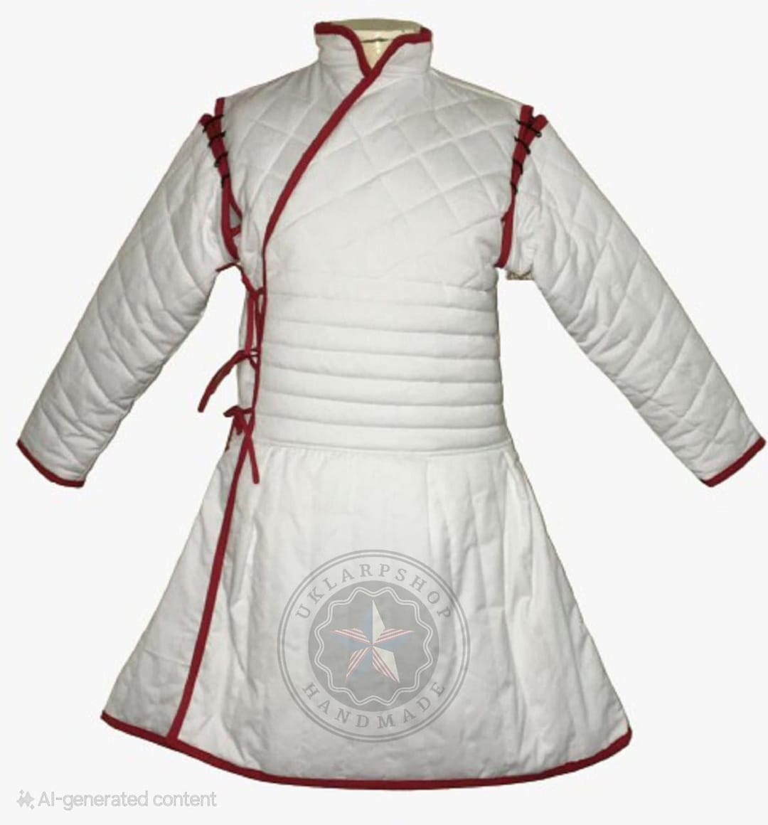 Eastern Gambeson Armor - Padded Mongolian Deel Jacket, Medieval Aketon ...