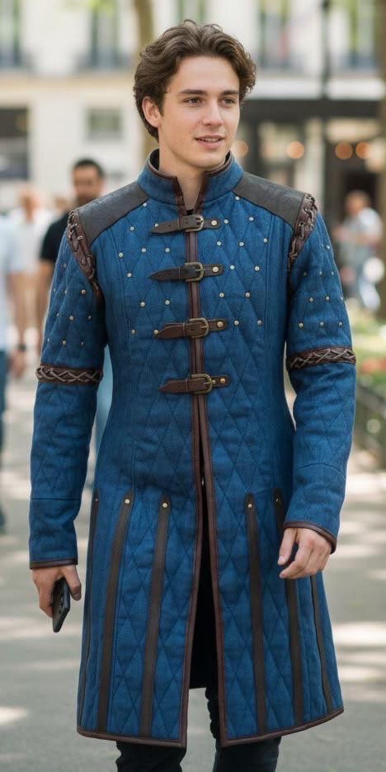 Medieval Gambeson Padded Armor - Quilted Cotton Aketon for LARP, SCA ...