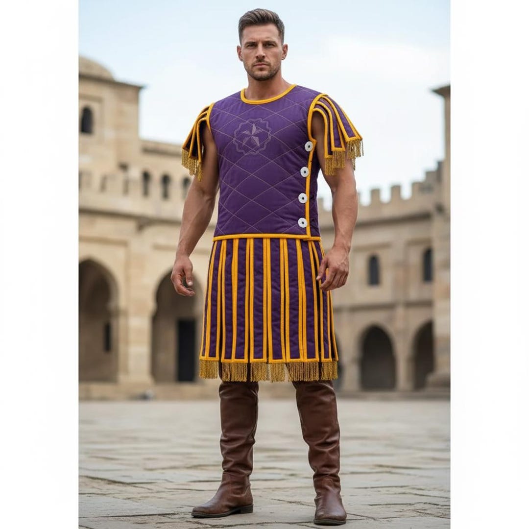 Roman Quilted Cotton Subarmalis Armor | Padded LARP & Ren Faire Costume ...
