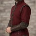Medieval Padded Gambeson Armor With Brown Leather Trim – Viking LARP ...