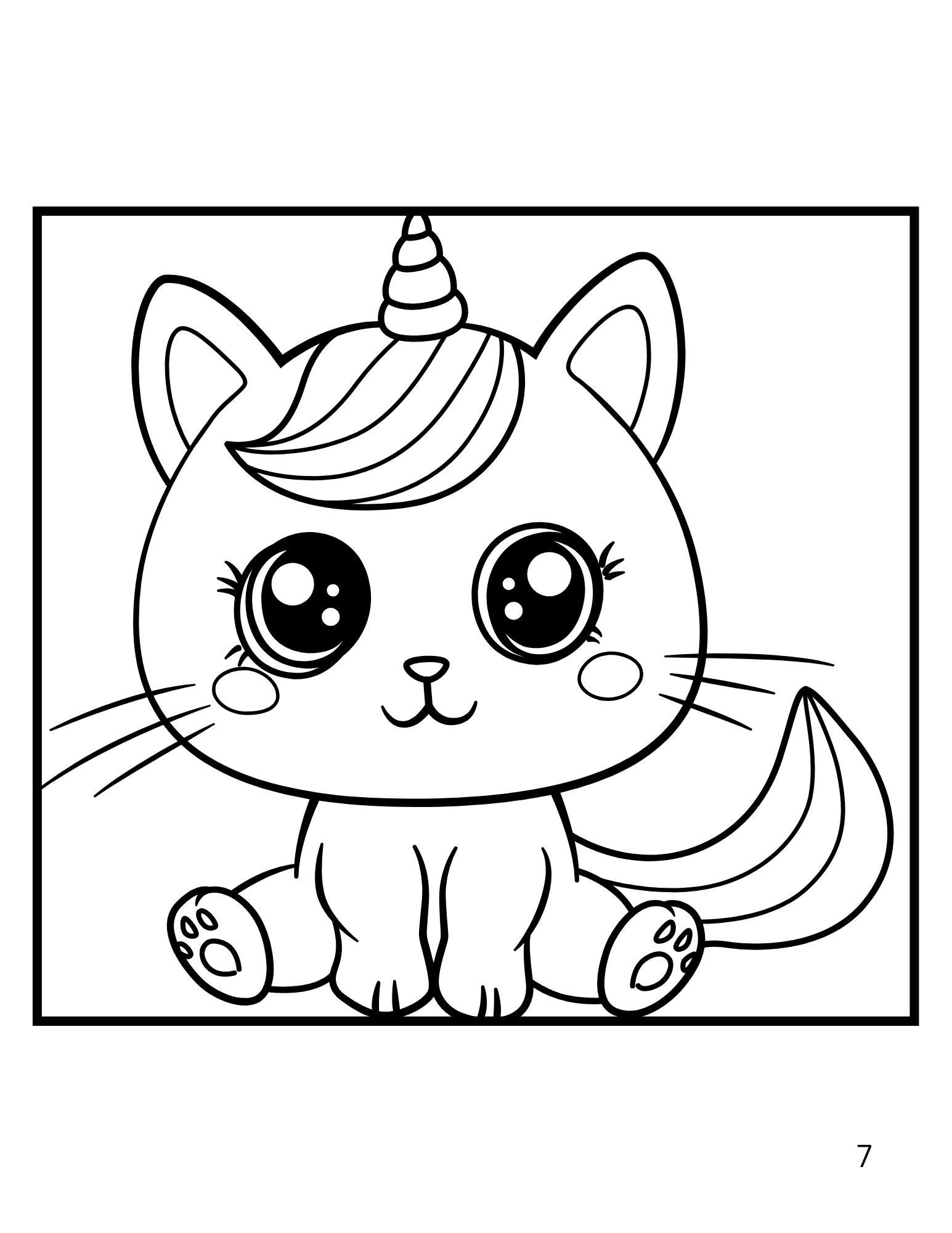 Coloring Pages for Anyone | Caticorn | Magical Cats | Unicorn Cats ...