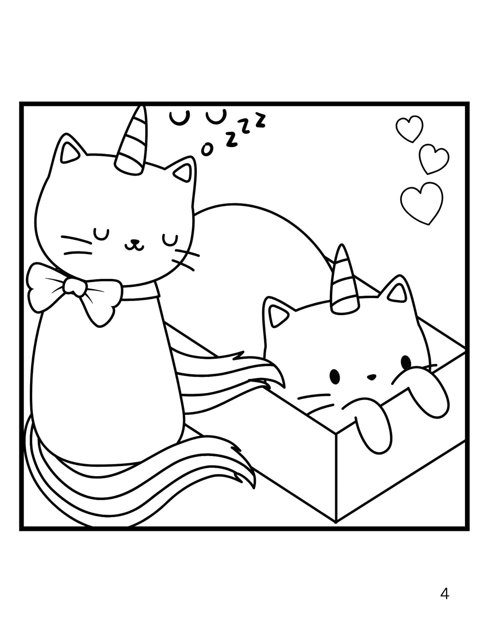 Coloring Pages for Anyone | Caticorn | Magical Cats | Unicorn Cats ...