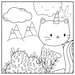 Coloring Pages for Anyone | Caticorn | Magical Cats | Unicorn Cats ...