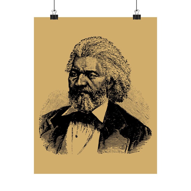 Frederick Douglass Portrait Poster Print | Vertical Historical Print ...