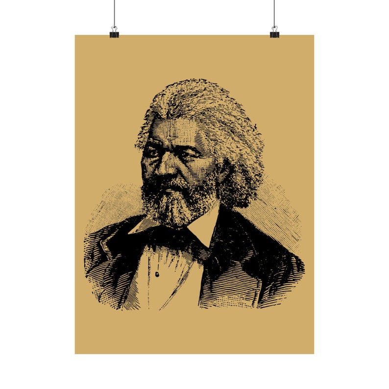 Frederick Douglass Portrait Poster Print | Vertical Historical Print ...