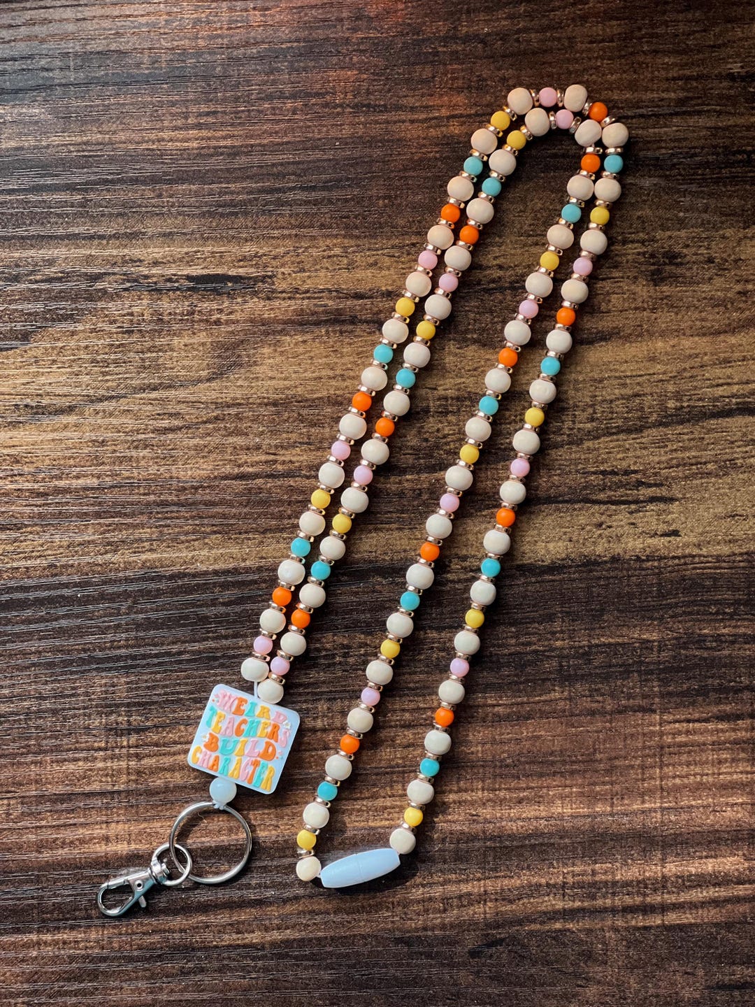 Teacher Lanyard | Weird Teachers Build Character - Etsy