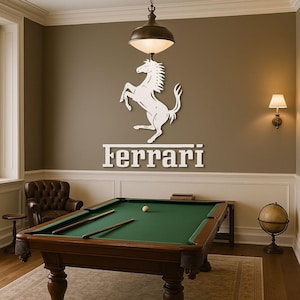Ferrari Wall Lettering & Crest Set – With Tape - Mounting Template - Etsy