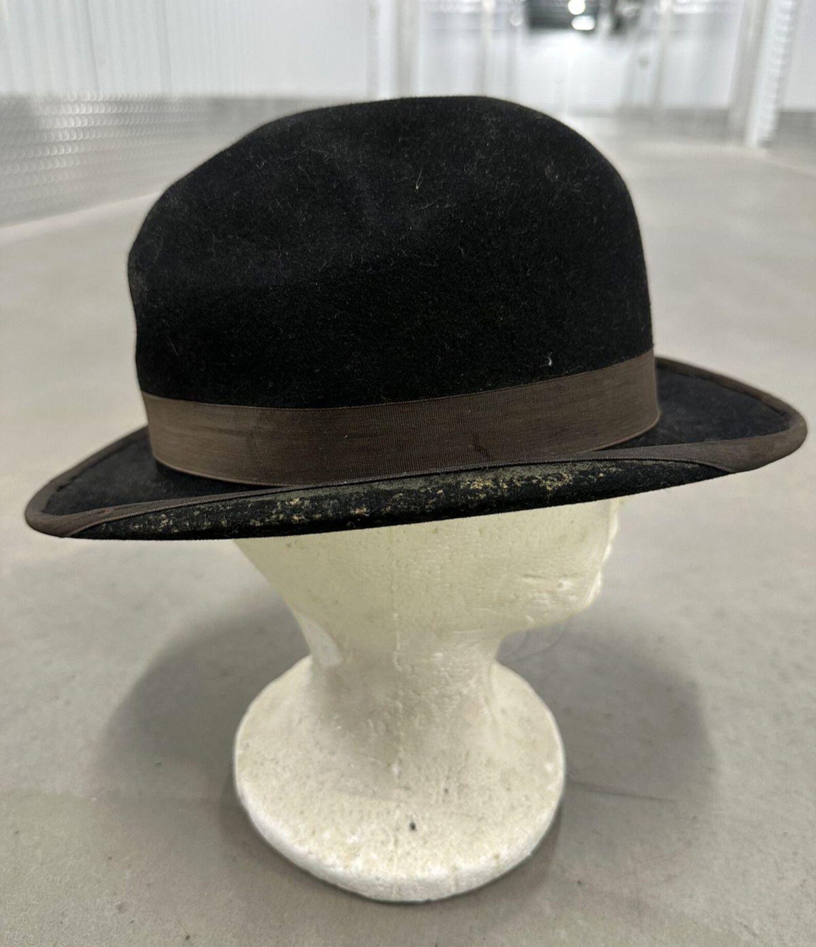 Vintage Black Derby Hat - Perfectly Aged. - Etsy