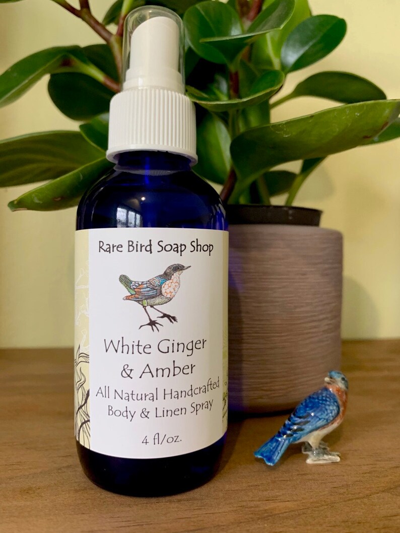 White Ginger and Amber Body Linen and Room Spray - Etsy