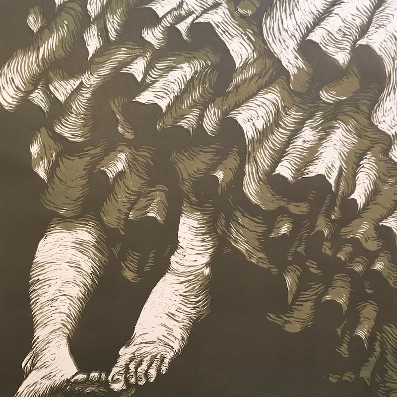 Reduction Woodcut - Etsy