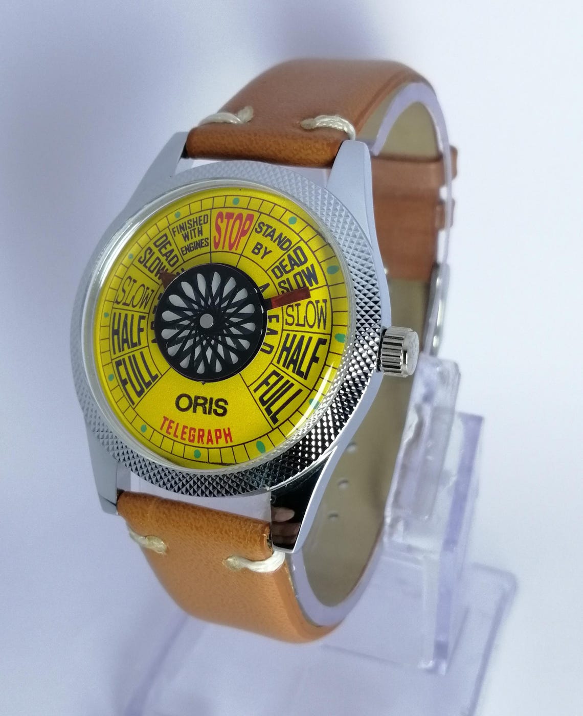 Rare Vintage Oris Yellow Dial Hand Winding FHF Movement ST-96 Swiss ...