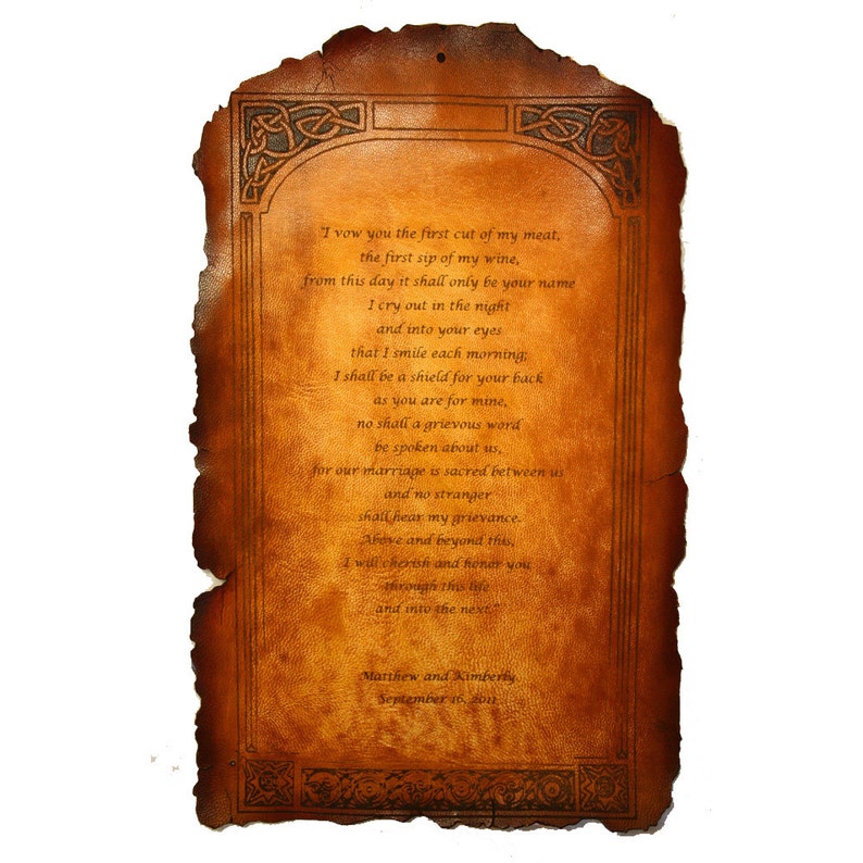 Coat of Arms Leather Scroll | Etsy