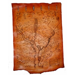 Large Leather Maps, Treasure Maps, Scrolls or Wall Hanging - Etsy