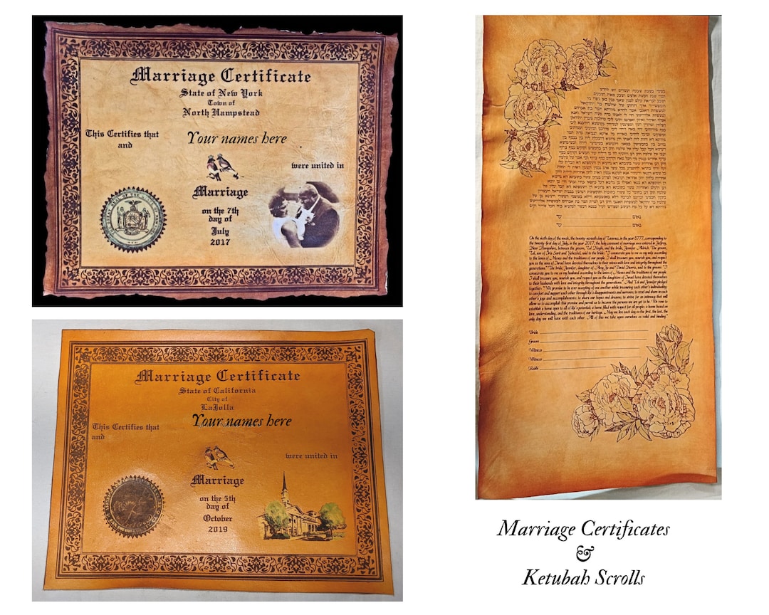 Custom Leather Anniversary, Wedding or Invitation Scroll - Etsy