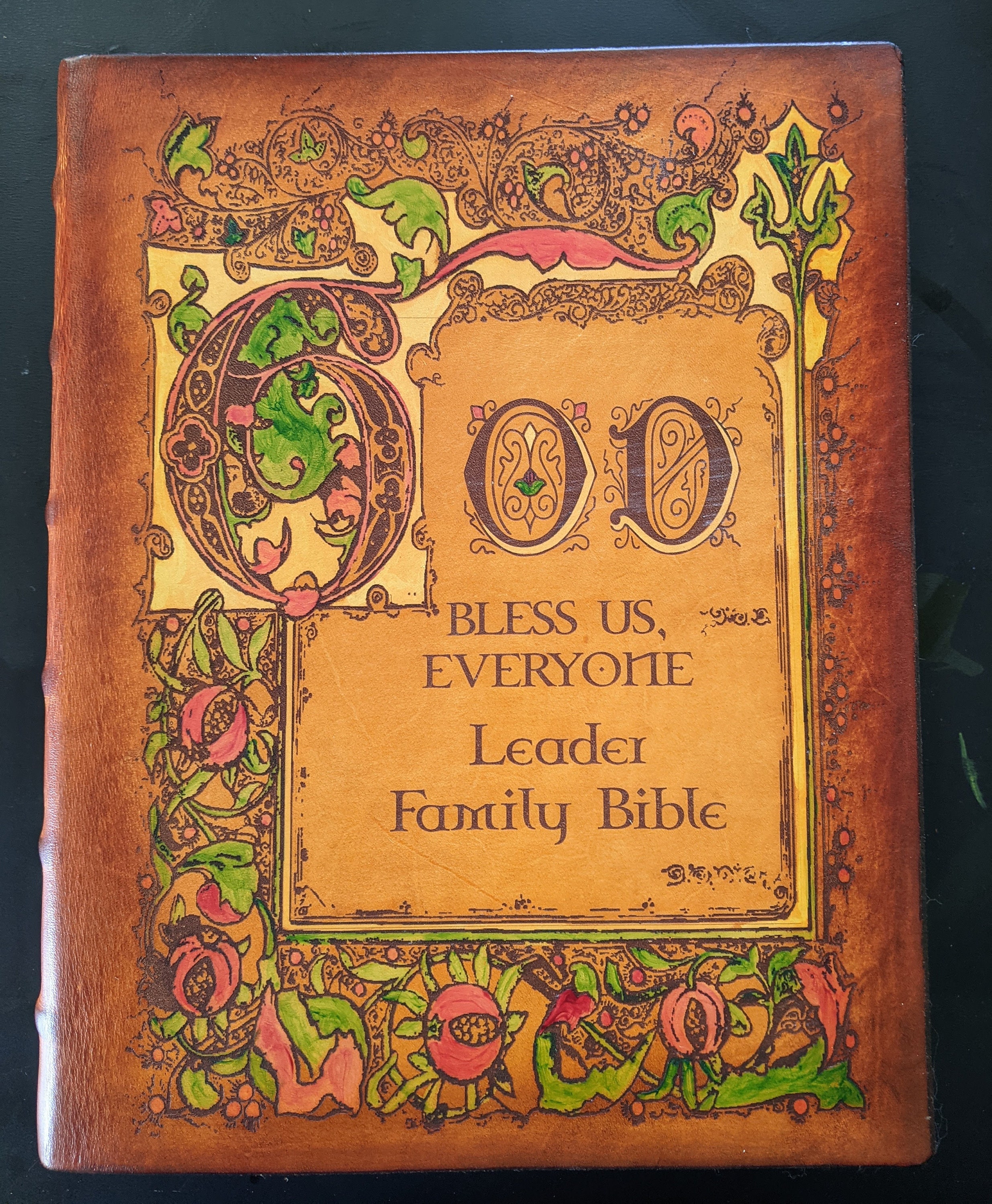 Decorative Leather Family Bible With Custom Names and Dates - Etsy