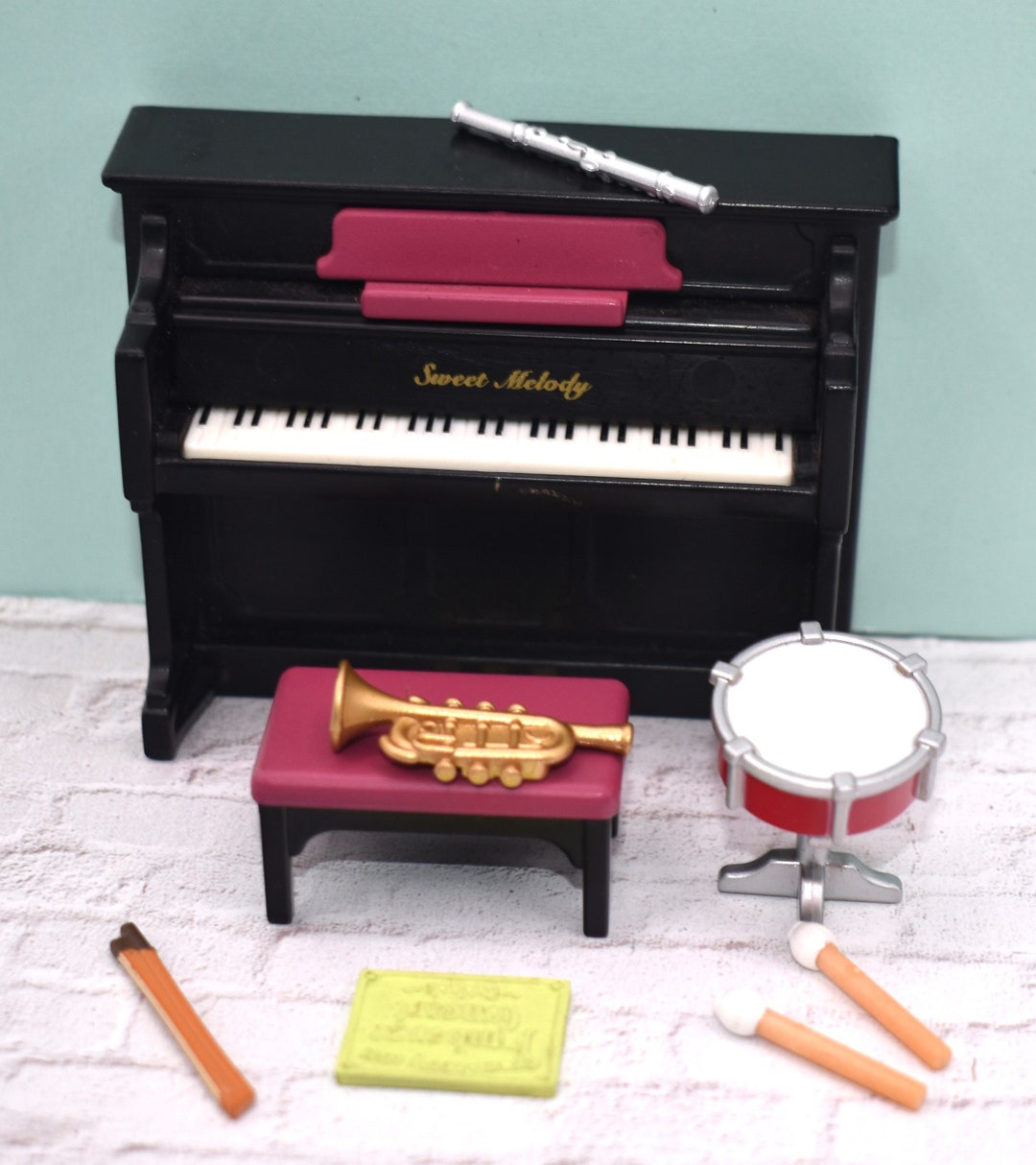School Music Class Piano, Drum, Musical Instruments Calico Critters - Etsy