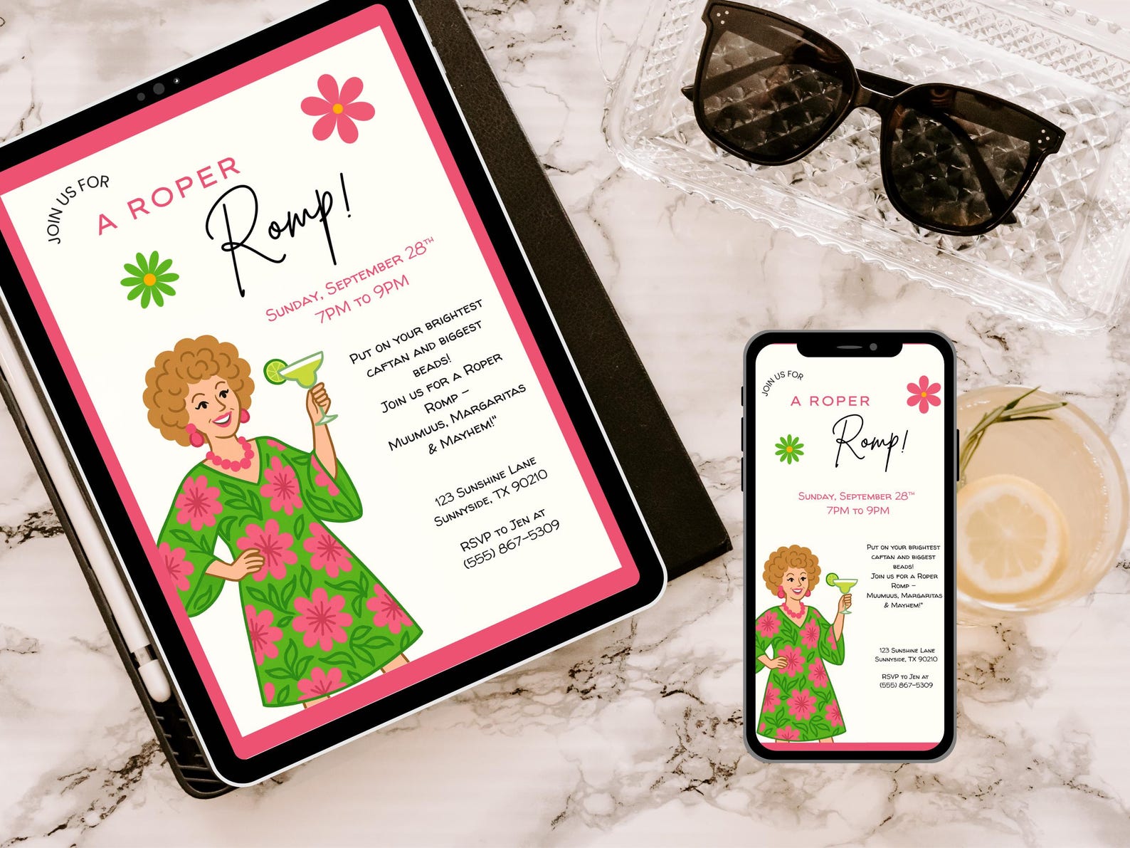 Roper Romp Invitation | Canva Template 5x7 + Social Media Size | Mrs ...