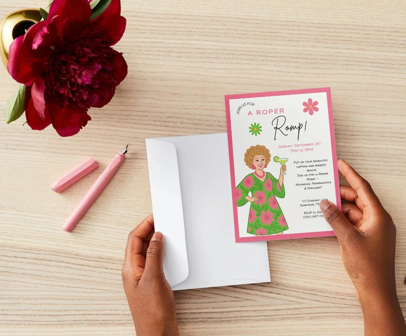 Roper Romp Invitation | Canva Template 5x7 + Social Media Size | Mrs ...