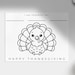 Thanksgiving Turkey Coloring Placemat for Kids | I Am Thankful for ...