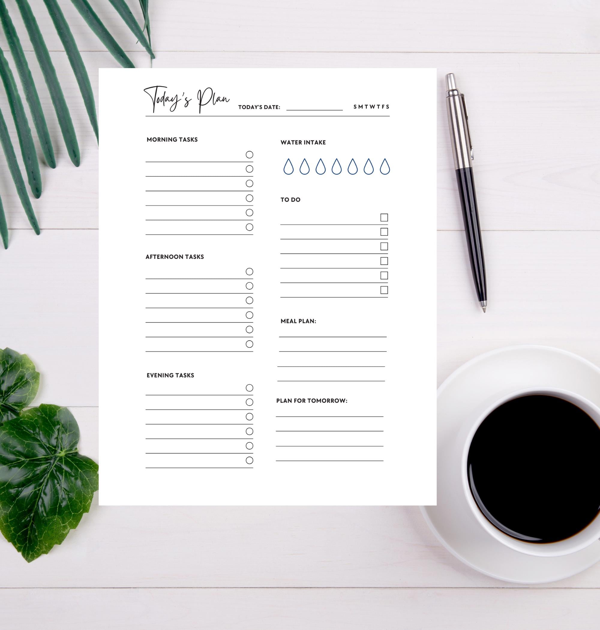 Printable Planner Bundle: Daily, Weekly & Meal Planning (PDF Download ...