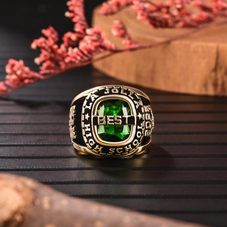Personalized Graduation Ring, Custom High School Sports Class Ring for ...