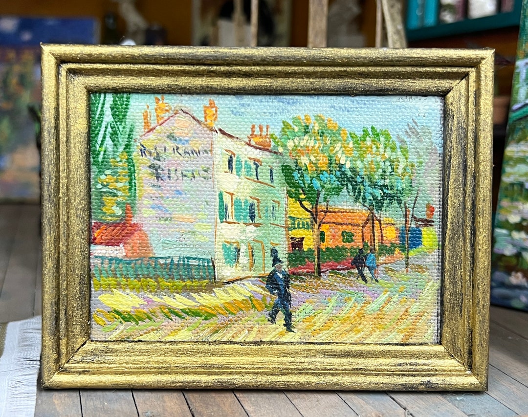 Miniature Original Painting of Van Gogh - Etsy
