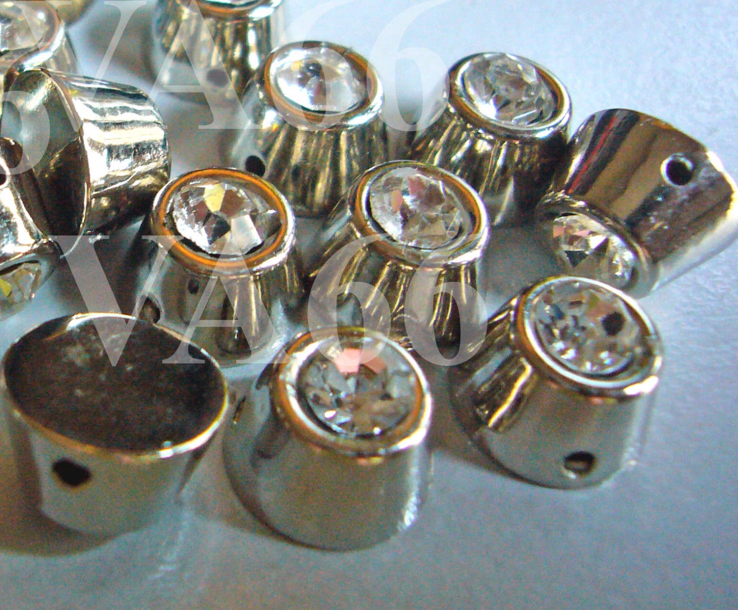 Diamond Rivet Stud Shape Sew On DIY 15p 10mm x 7mm 2 hole | Etsy