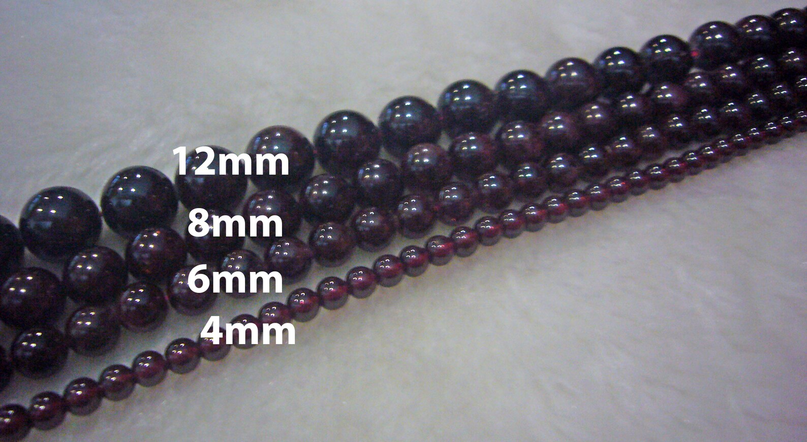 DIY 4mm 6mm 8mm 12mm Garnet Gemstone Round Maroon Gemstones | Etsy
