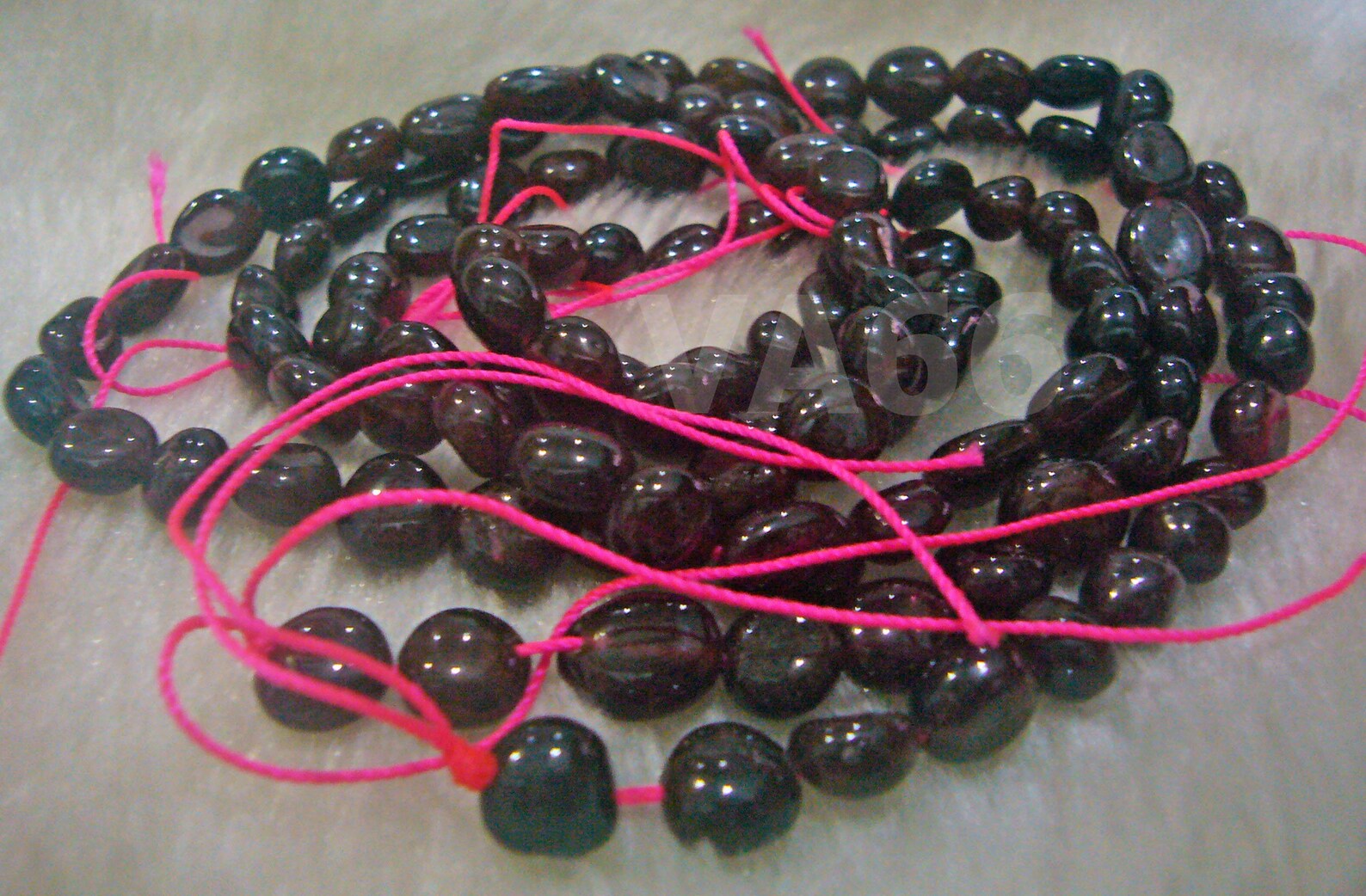 DIY 6mm X 7mm Tumble Garnet Gemstone Pebble Stone Nugget Oval Egg ...