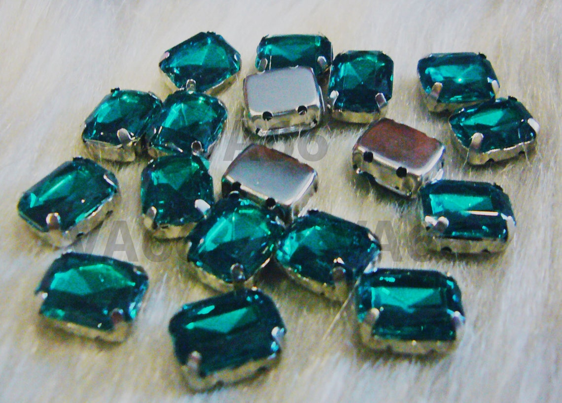 Sew on Rhinestones Crystal Emerald Green DIY Emerald Princess - Etsy
