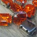Sew on Rhinestones Crystal Orange DIY Emerald Princess Cut Rectangle ...