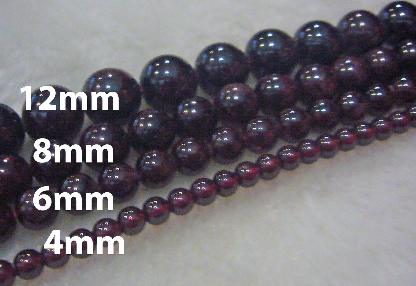 DIY 4mm 6mm 8mm 12mm Garnet Gemstone Round Maroon Gemstones | Etsy