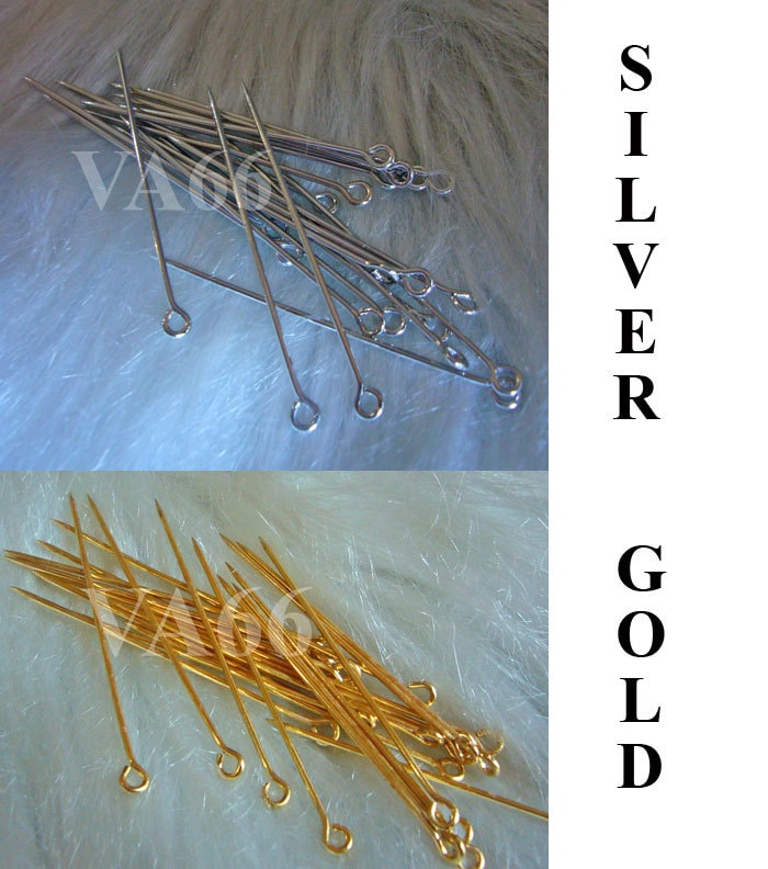 DIY Sharp end Head Pin Eye pin for Scarf Jarum Eyepins 43mm | Etsy