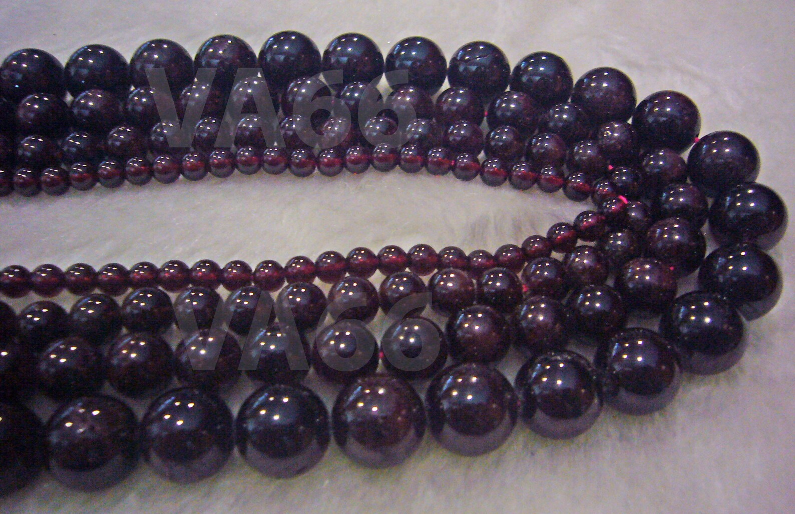DIY 4mm 6mm 8mm 12mm Garnet Gemstone Round Maroon Gemstones 15" Full ...