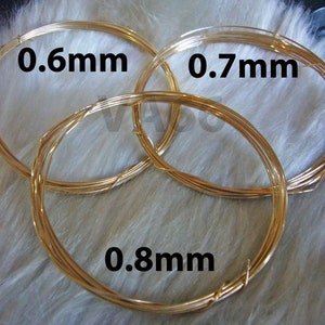 DIY 14K Gold Filled Craft Wire Jewelry Making Findings 14KGF 0.7mm for ...