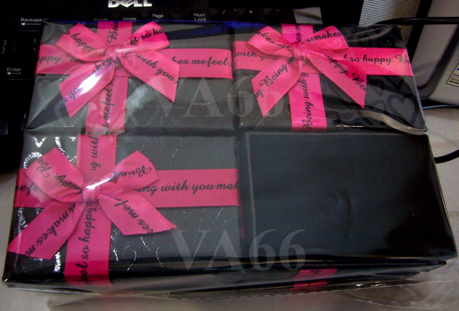 8pcs Black n Pink Ribbon Jewelry Gift Box Rectangle Box No | Etsy