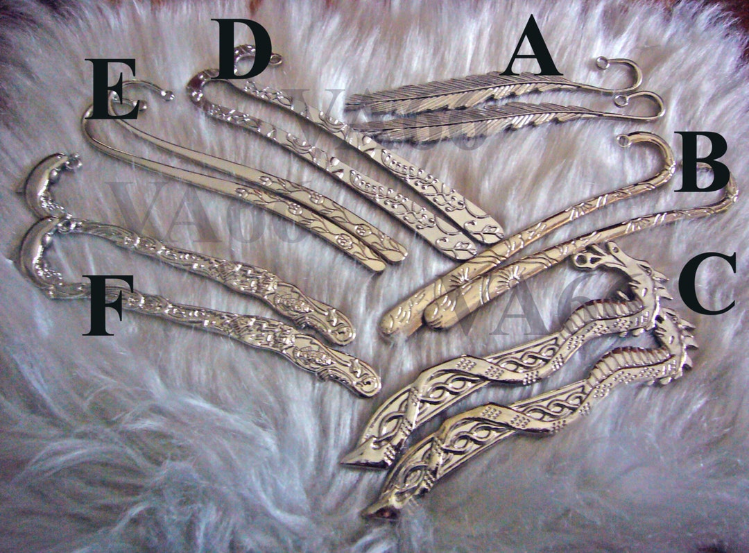 DIY 2p Silver Book Mark Blanks, Metal Beading Bookmarks Choose From 6 ...