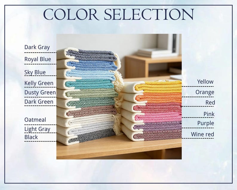 Personalized Turkish Cotton Beach Towel for Wedding Party, Custom Gift ...