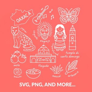Oaxaca Mexico SVG PNG Clipart, Oaxaca Mexico Design, Traditional Food ...
