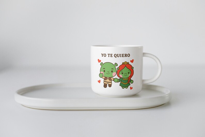 Shrek and Princess Fiona Svg | Cute Kawaii Love Couple Vector | Yo Te ...