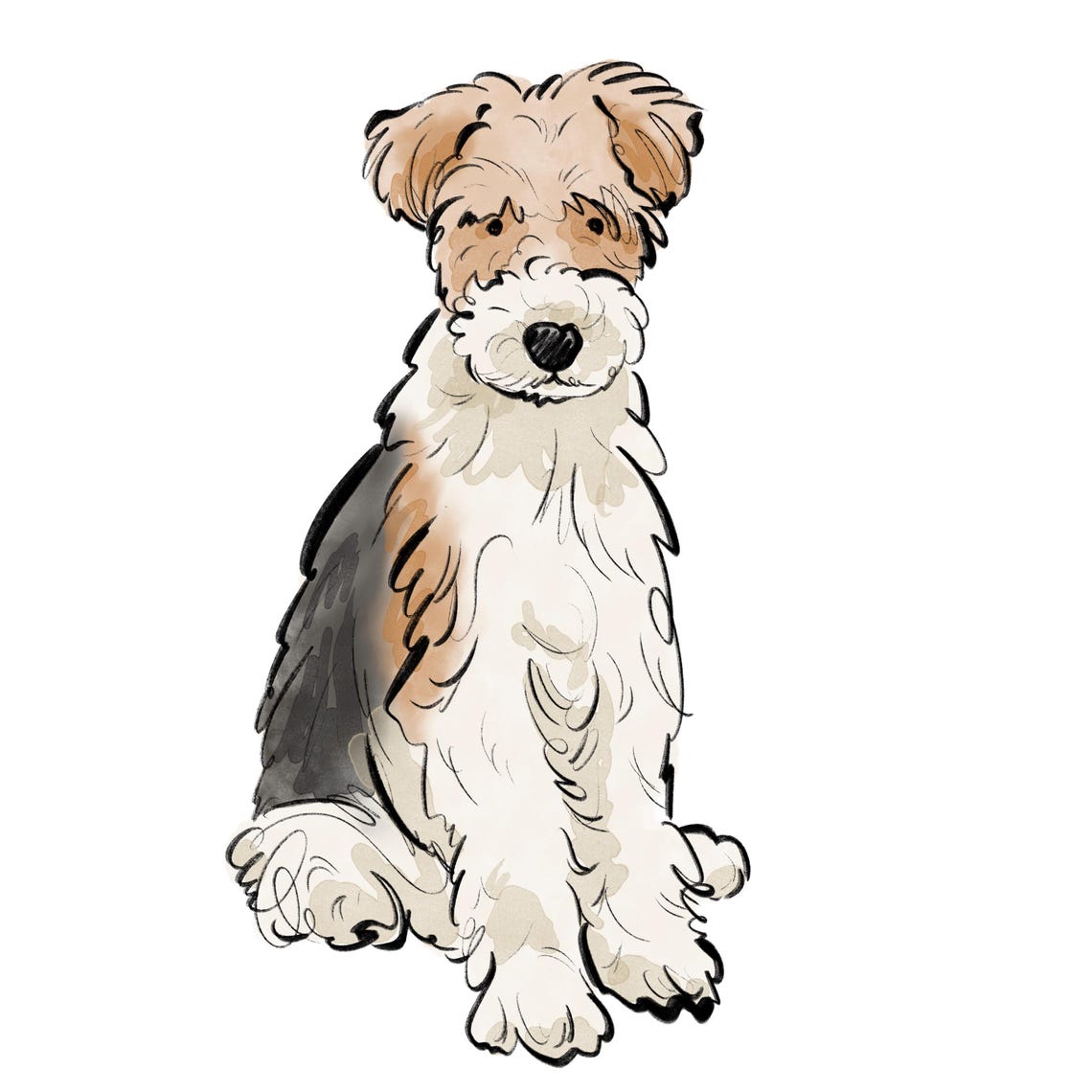Watercolor Dogs Clipart Bundle : 15 PNG Puppies Digital Dowload, JPG ...