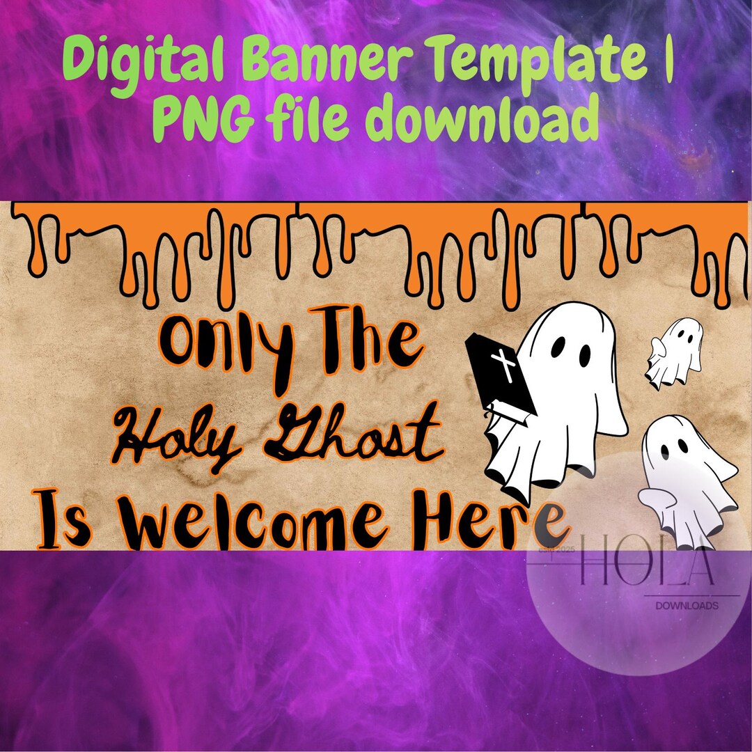 Printable Halloween Banner Template - Digital Download for Festive Fun ...