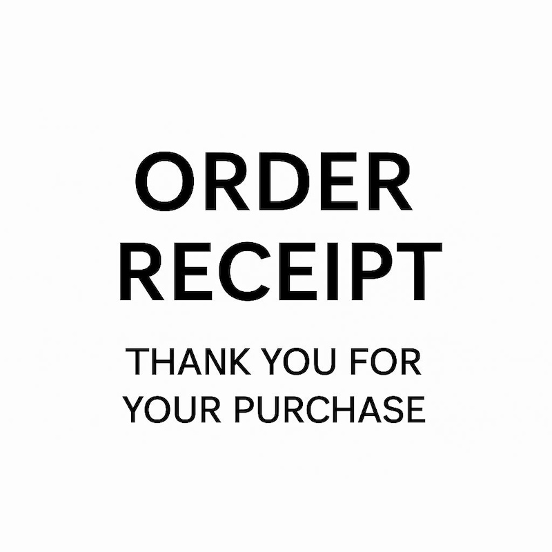 Order Banner Receipt - Etsy
