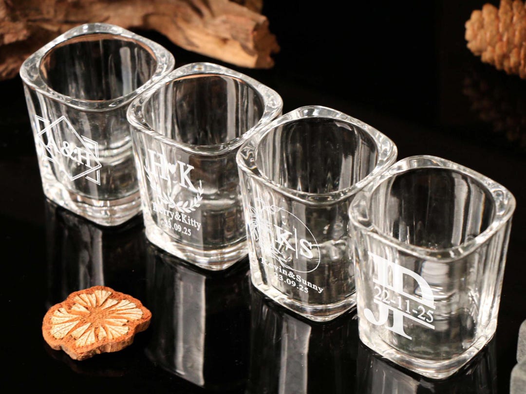 Custom Shot Glasses Wedding Favors, Custom Wedding Shot Glass, Custom ...
